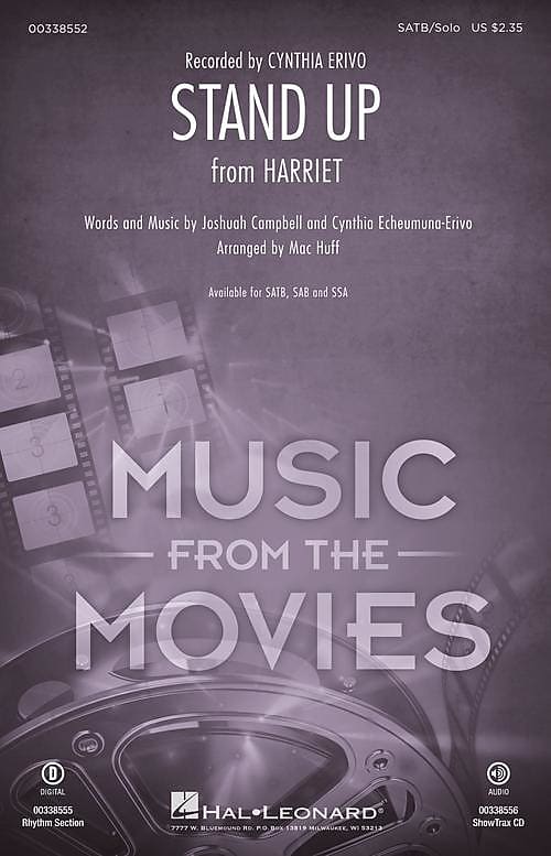 Stand Up Satb Pop Choral Series Cynthia Erivo | Reverb