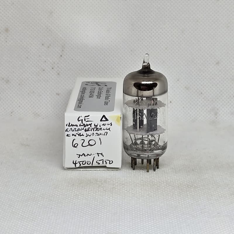 GE JAN 6201 Gray Plate Balanced Single NOS 12AT7 ECC81 | Reverb UK