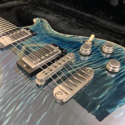 Dean Hardtail Made In USA Flame Top Denim Blue | Reverb