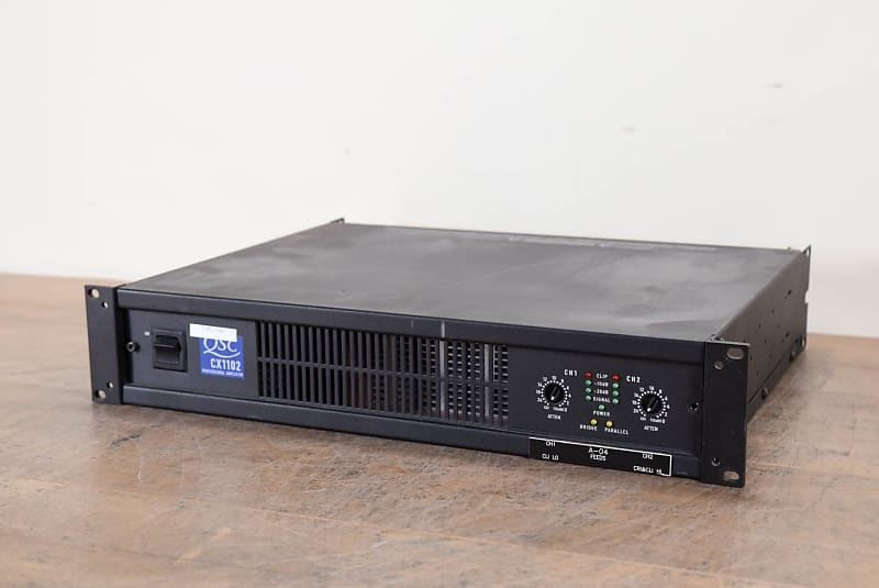 QSC CX1102 Two-Channel Power Amplifier (church owned) CG00TLX | Reverb