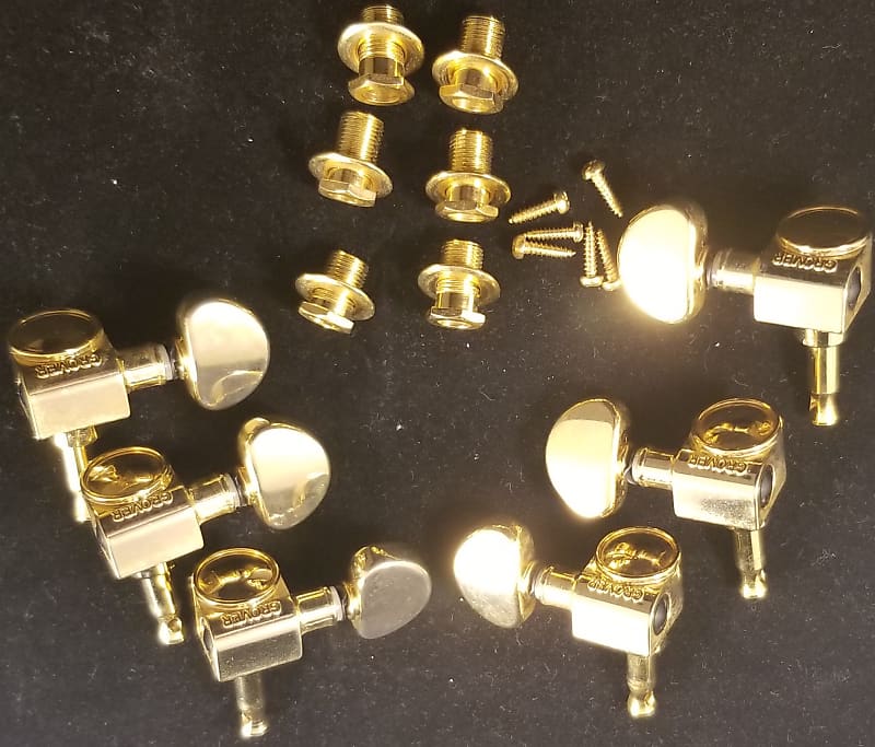 Grover Rotomatic Tuners Gold for Gibson etc, 3x3 | Reverb