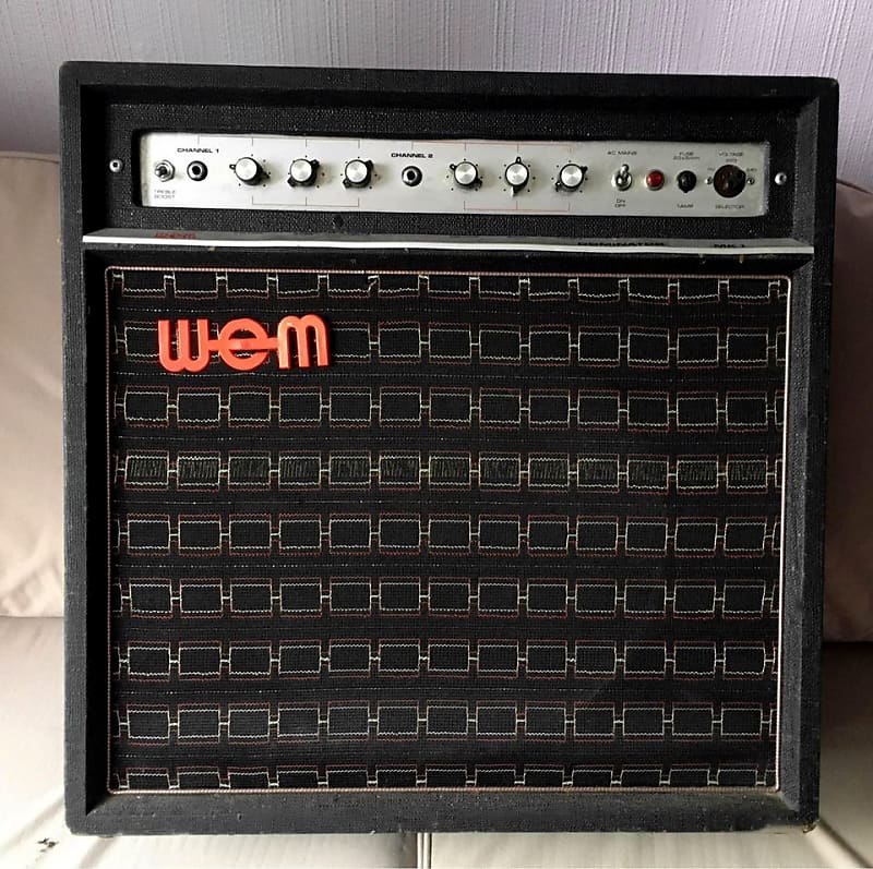 1972 WEM Dominator MKI valve guitar amplifier (3 x 12AX7, 2 x | Reverb