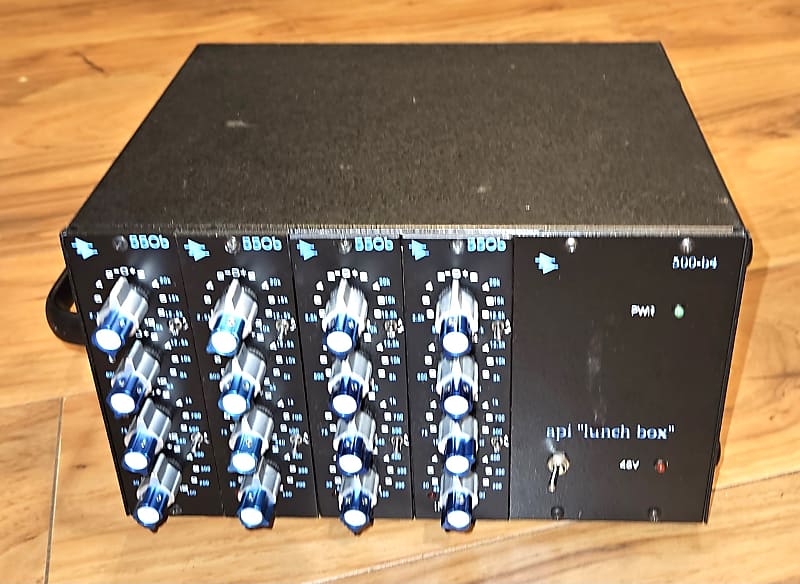 API 500-B4 Lunchbox with 4 API 550B modules | Reverb