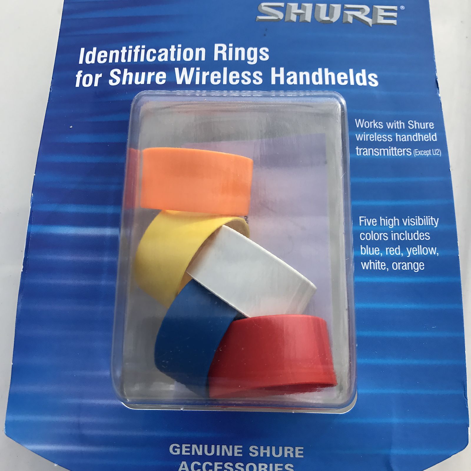 Shure WA615M Handheld Transmitter ID Rings (5-Pack) | Reverb Italia