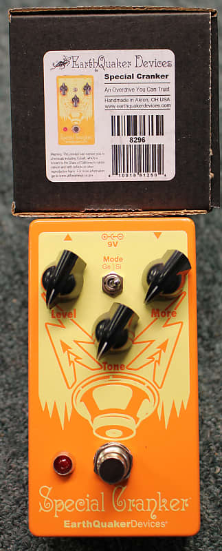 EarthQuaker Devices Special Cranker Overdrive Effects Pedal | Reverb