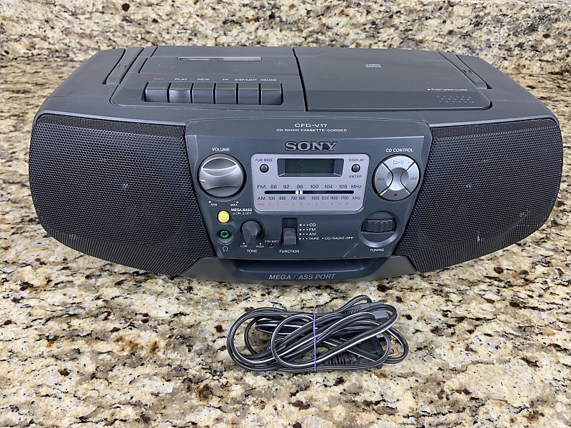 Sony CFD-V17 CD Radio Cassette Corder Boombox | Reverb
