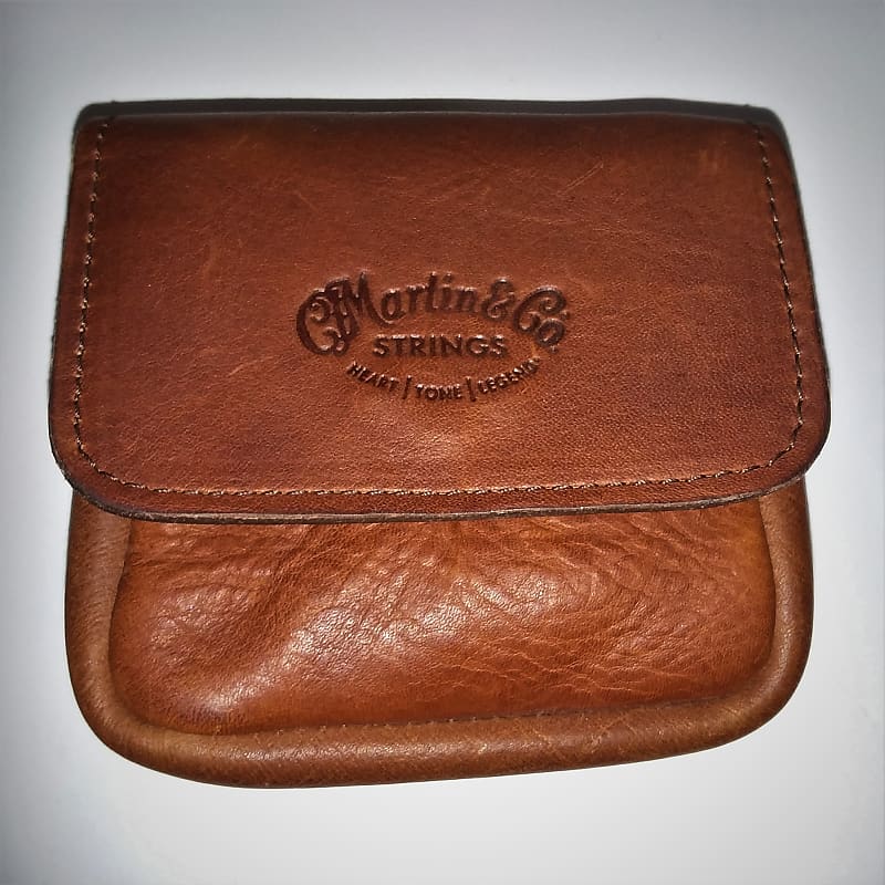 Martin Leather Accessory Pouch w/strings, picks & more | Reverb