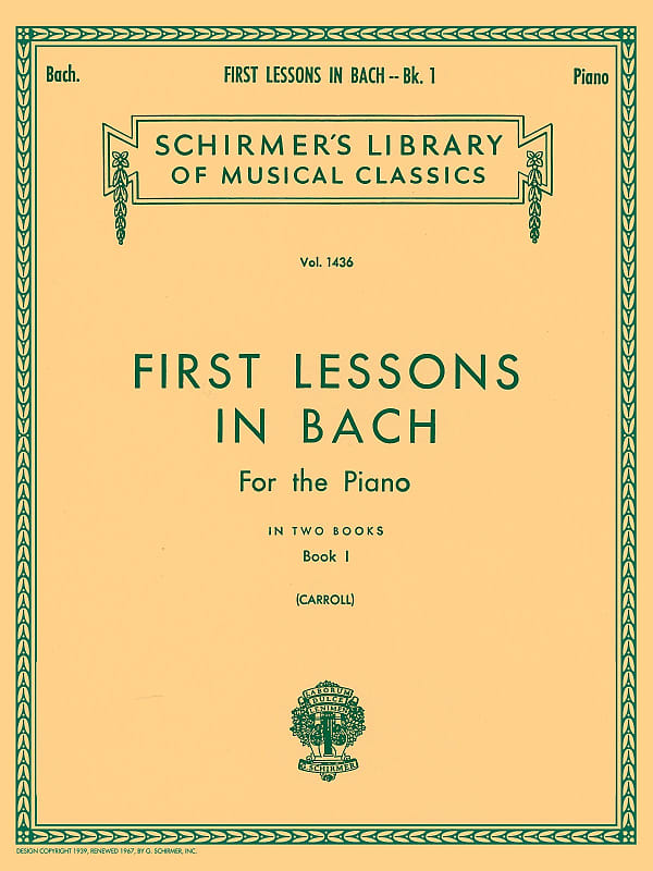 First Lessons in Bach - Book 1 | Reverb