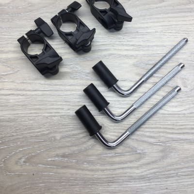 4 - Roland Drums MDH-10U Hatched Clamp w/ L Arm | Reverb