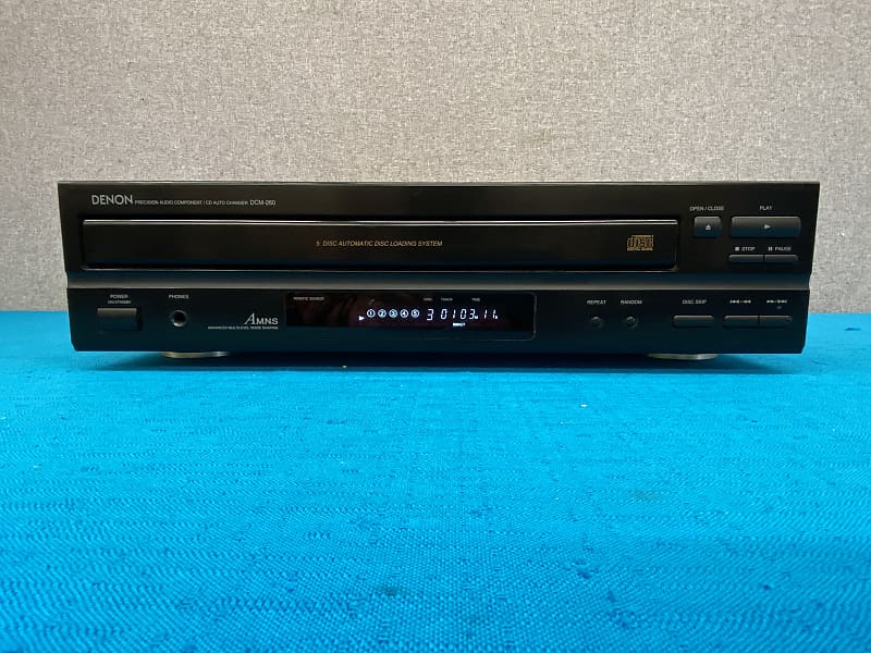 Denon DCM-260 Stereo CD Player 5 Disc Changer Carousel Tested | Reverb