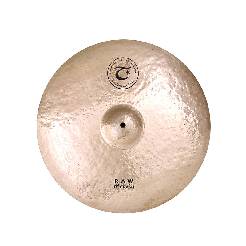 Turkish Cymbals 17-Inch Raw Brilliant Crash Cymbal | Reverb