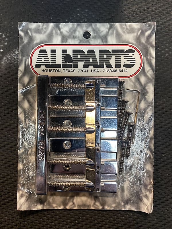 Allparts Omega 5 String Jazz Bass Bridge Chrome | Reverb