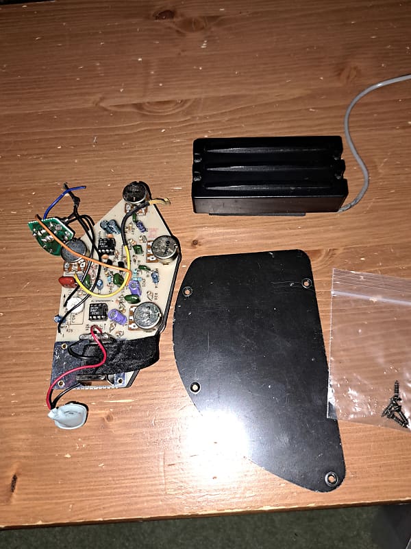 Ibanez ATK 300/305 Triple Coil Pickup and Preamp, back plate | Reverb