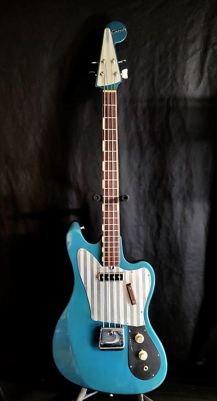 Teisco/Kimberly NB-1 Bass Guitar 1966 Blue Metallic | Reverb Australia
