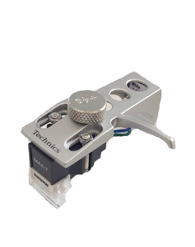 Technics Silver Headshell With Shure M-44-7 Cartridge /stylus | Reverb