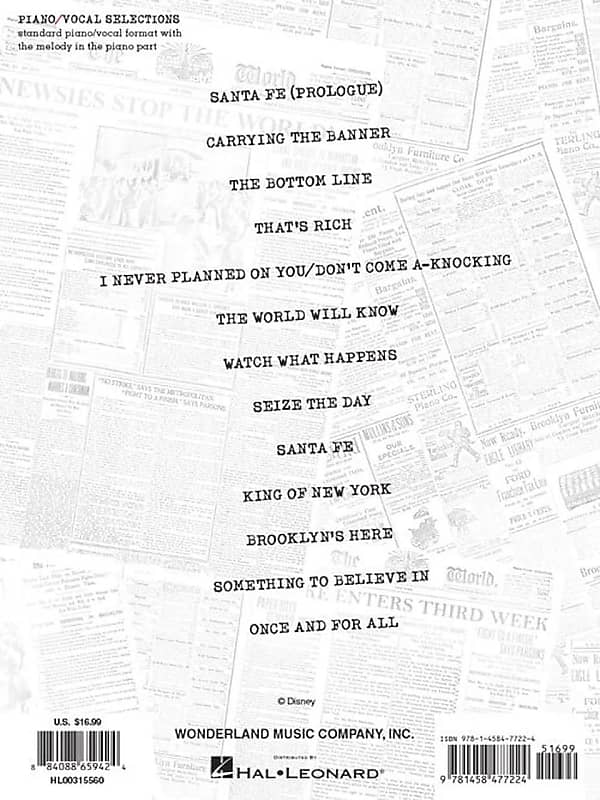 Newsies - Music from the Broadway Musical | Reverb