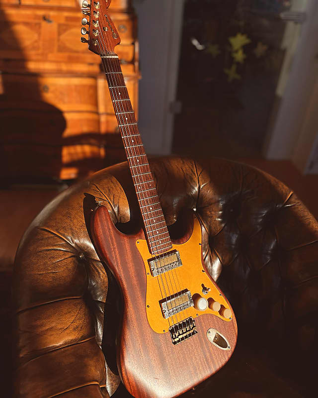 Coodercaster Stratocaster gold foil all rosewood neck | Reverb