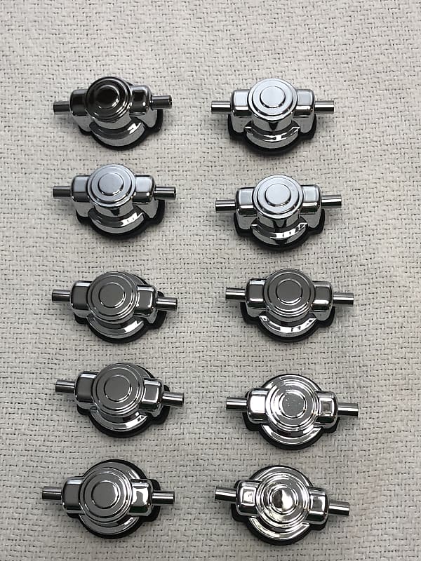 DW Design Series Snare Drum lugs 2010's - Chrome | Reverb