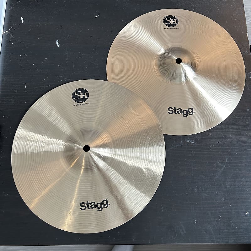 Stagg SH 12" Medium Hi Hats B20 Bronze 781g/663g | Reverb