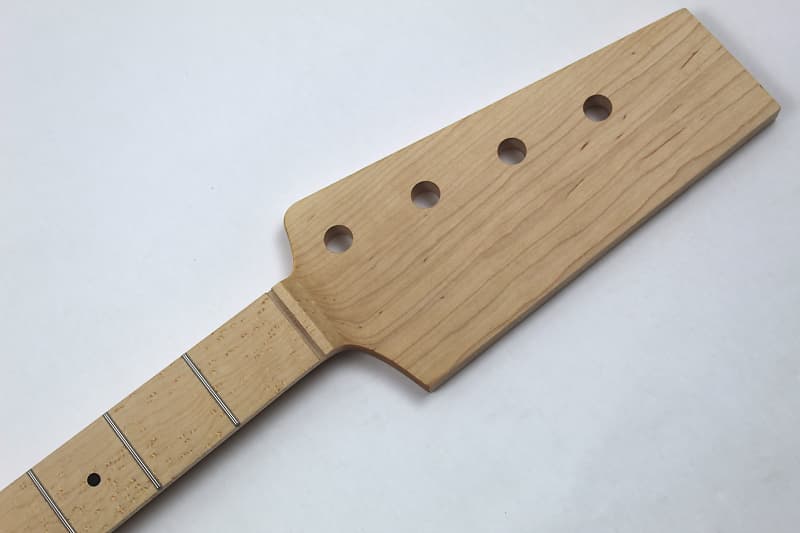 3a Birdseye Maple on Hard Maple P-Style Bass Custom Guitar | Reverb