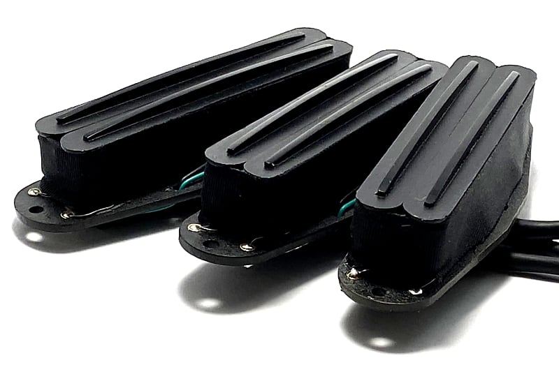Dragonfire Duo Rails SSS Set Strat Sized Humbucker Pickups ~ | Reverb
