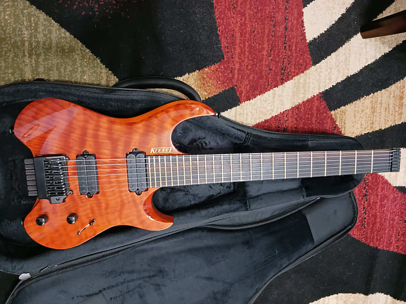 Kiesel Vader V7X Headless Electric 7-String Guitar Flame | Reverb