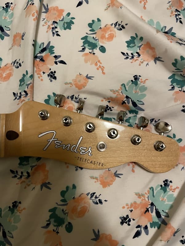 2018 Fender Baja 50's Telecaster neck, tuners, string tree | Reverb
