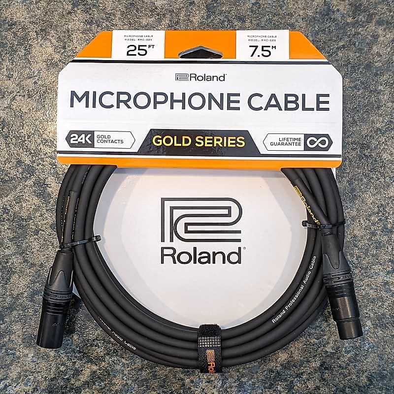 Roland/Boss - Gold Series - XLR Microphone Cables - Lifetime | Reverb