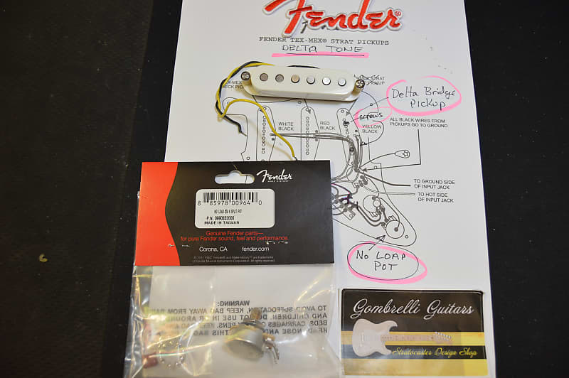 Fender Stratocaster DELTA Bridge with No Load Pot and | Reverb
