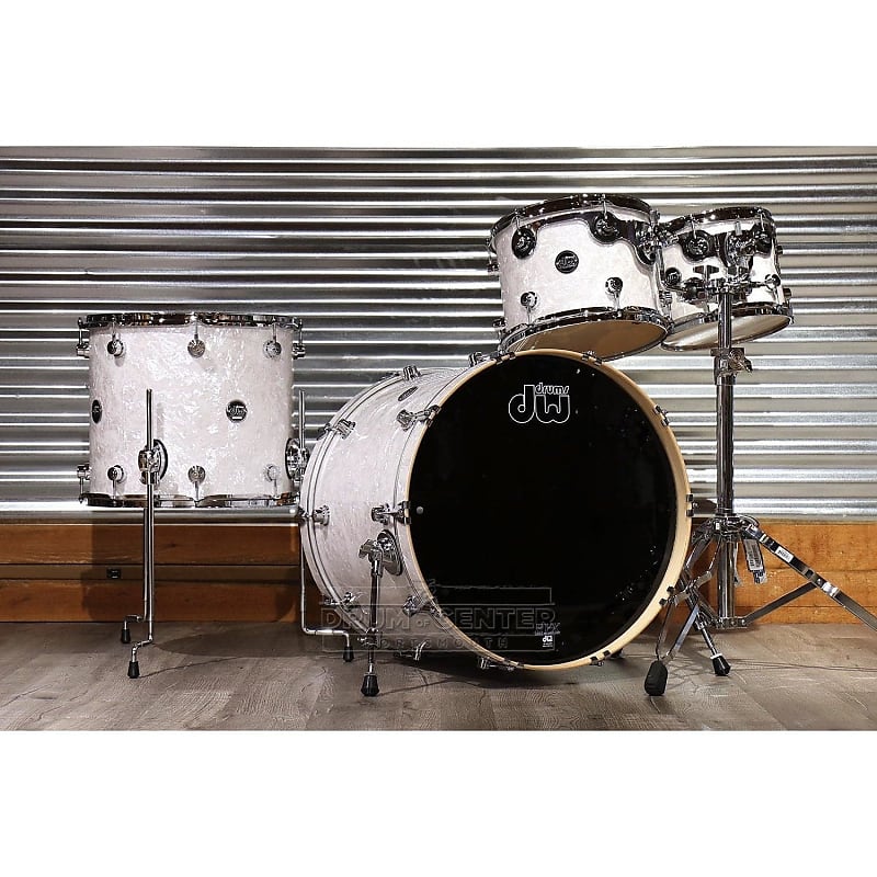 DW Performance 4pc Drum Set 22/10/12/16 White Marine Pearl | Reverb