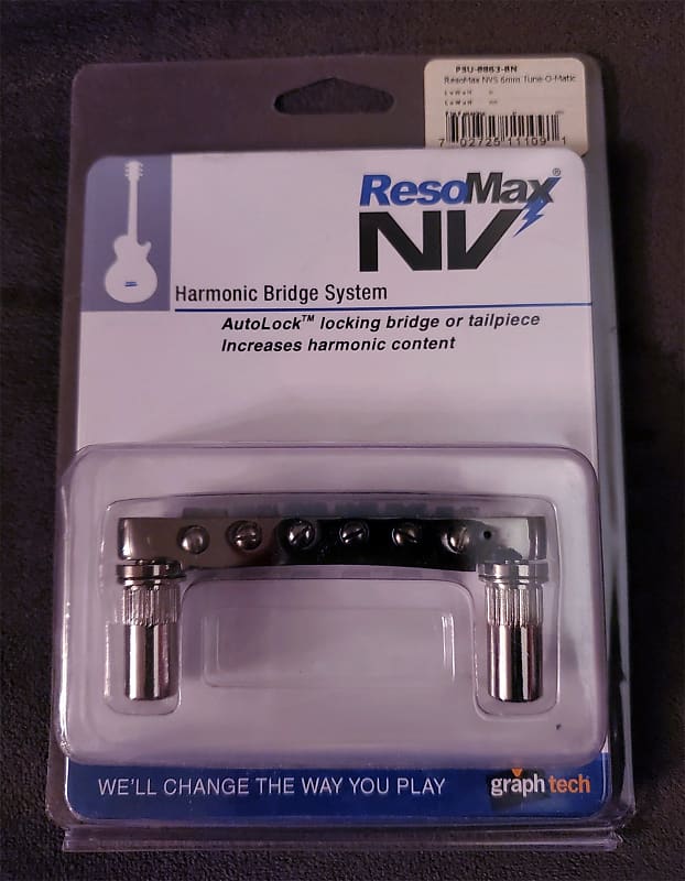 Graph Tech ResoMax NVS Harmonic Bridge System for 6mm Posts, | Reverb