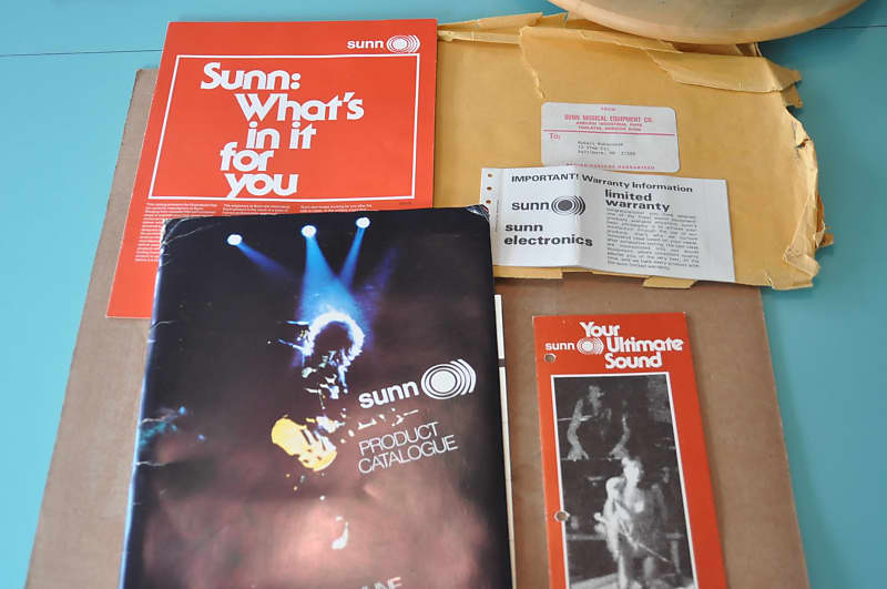 Sunn Product Catalog vintage catalog booklet brochure. 1975. | Reverb