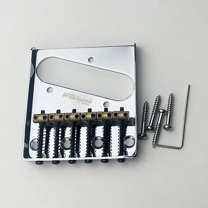 Wilkinson Vintage Chrome Guitar Telecaster Tele Style Bridge | Reverb