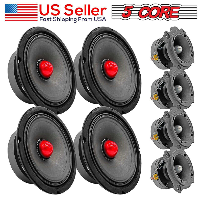5Core 6.5 Inch Midrange Speaker + tweeter Combo 500W PMPO | Reverb