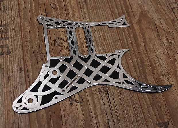 Handmade and hand engraved metal pickguard fits Ibanez Jem RG | Reverb