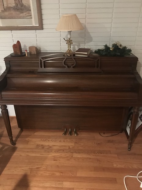 Chickering Upright piano 1970's brown | Reverb