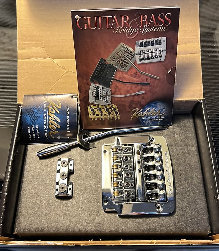 KAHLER Locking Tremolo system Brand New 7330 Chrome | Reverb