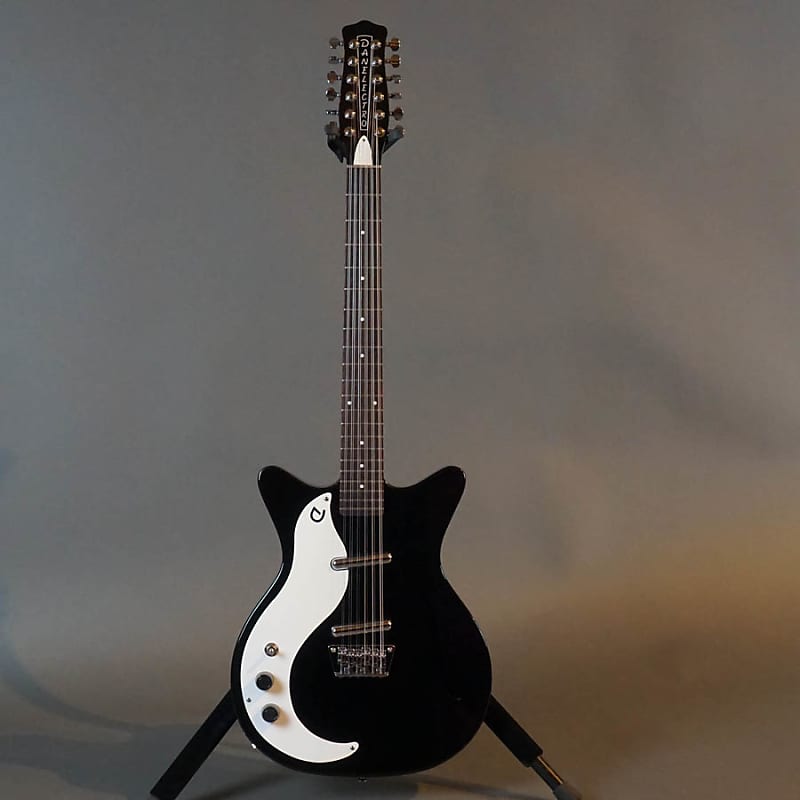 Danelectro Vintage 12-String Left Handed Black - Used | Reverb