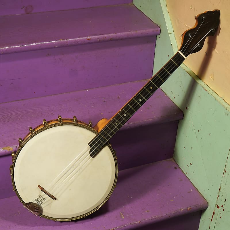 1920s Unmarked Baritone Banjo Ukulele Tenor Conversion | Reverb