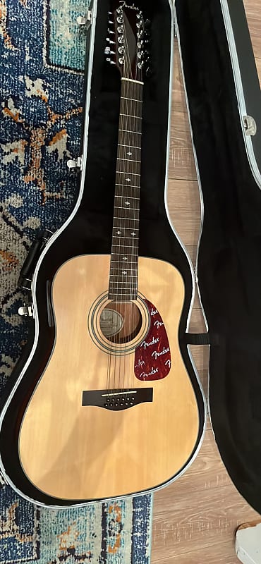 NEW Fender DG-16 12-String Black Acoustic Electric Hard Case | Reverb