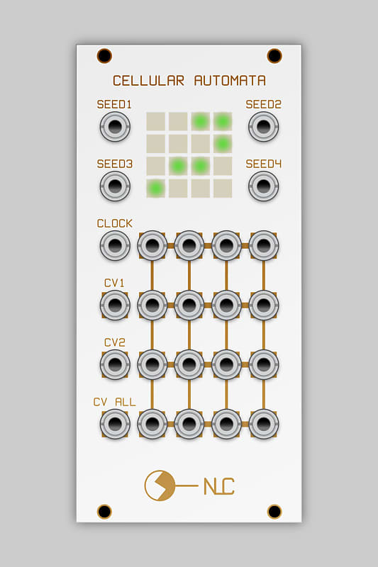 NLC1015 Cellular Automata, White NLC Version | synthCube kit | Reverb