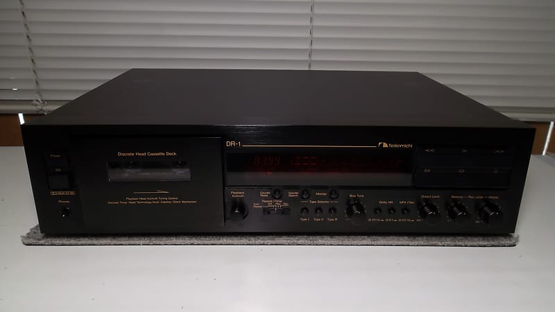 1995 Nakamichi DR-1 3-Head Azimuth Discrete Cassette Deck | Reverb