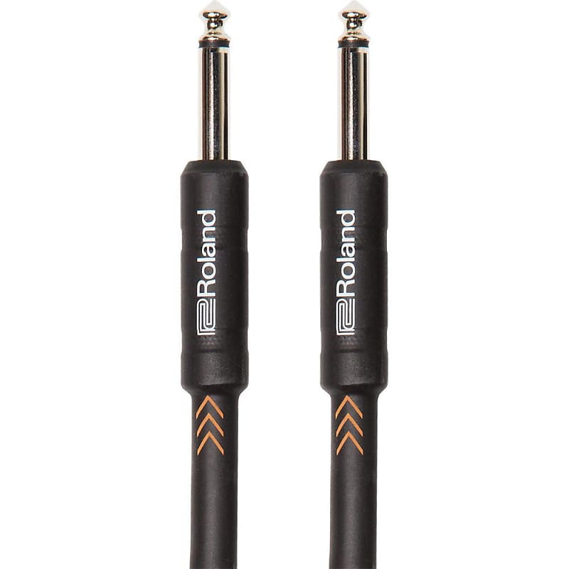 Roland Instrument Cable, Straight/Straight 1/4" jack, Black | Reverb