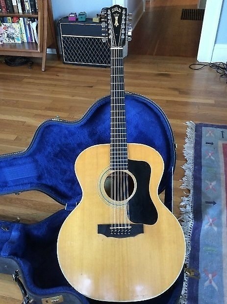 Vintage Guild F-212XL 1971 Natural 12 string jumbo acoustic | Reverb