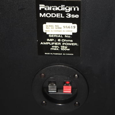 Paradigm 3se Original Audiophile Bookshelf Speakers Pair 8" | Reverb