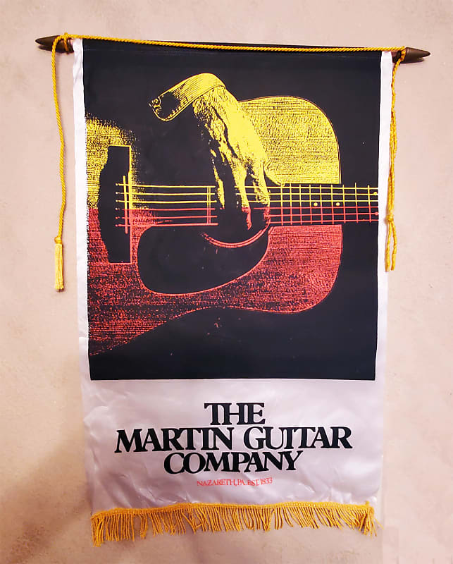 Vintage CF Martin Store Display Banner Early 1970-1980s | Reverb