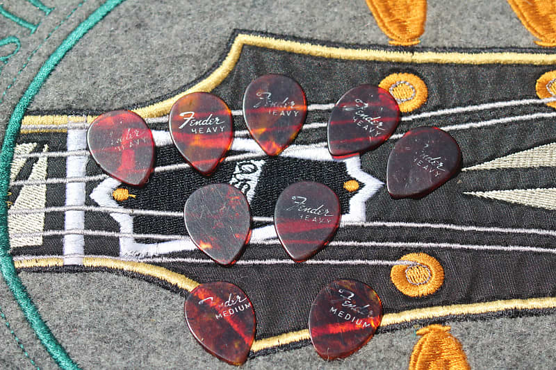 (9) Fender Guitar 354 shaped Picks 60s Vintage | Reverb