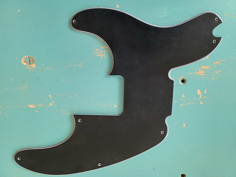 Fender '51 Precision Bass PICKGUARD - Black 3 Ply | Reverb