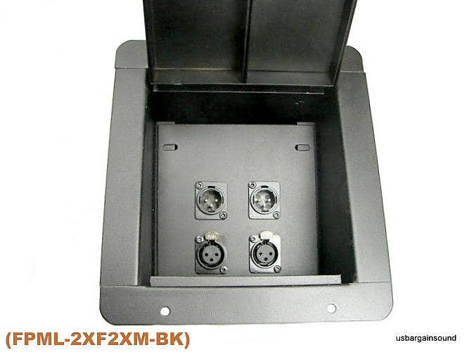 PROCRAFT FPML-4X-BK - Recessed Stage Pocket / Floor Box 4 | Reverb