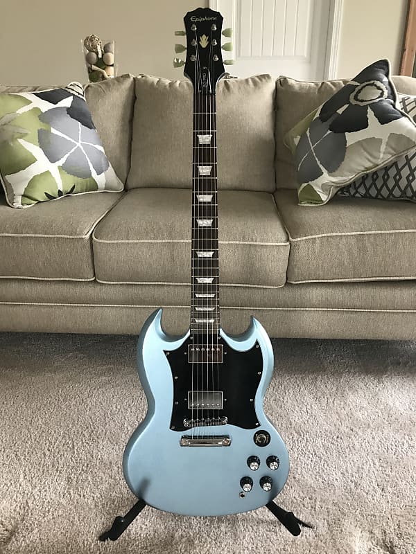 2014 Epiphone Limited Edition SG “1966” G-400 - Pelham Blue | Reverb